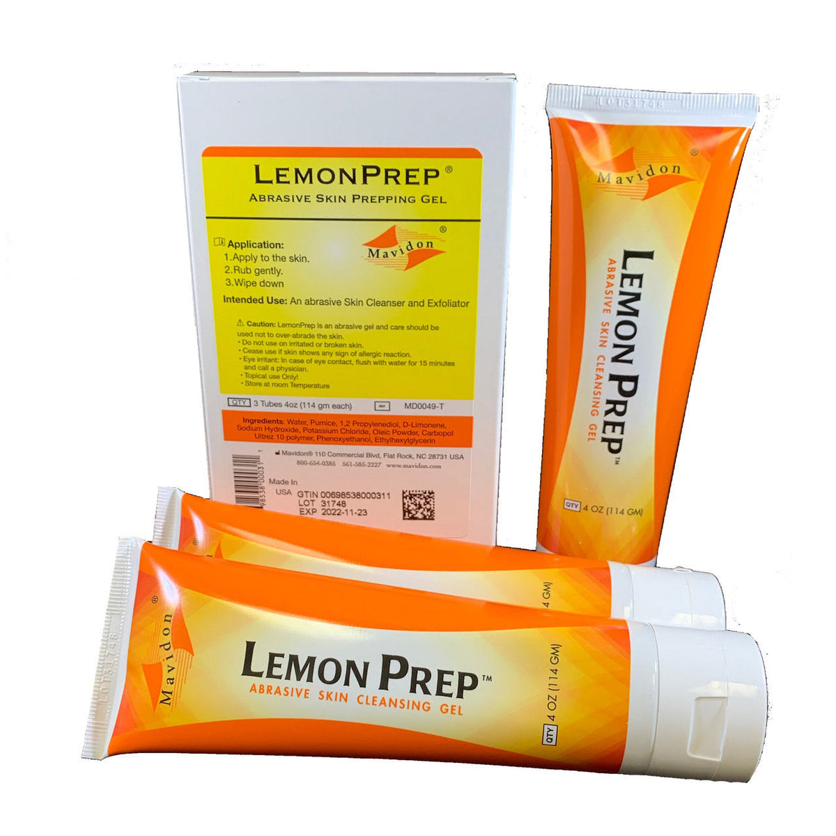Lemon Prep, 4oz Tube — Carrier Medical